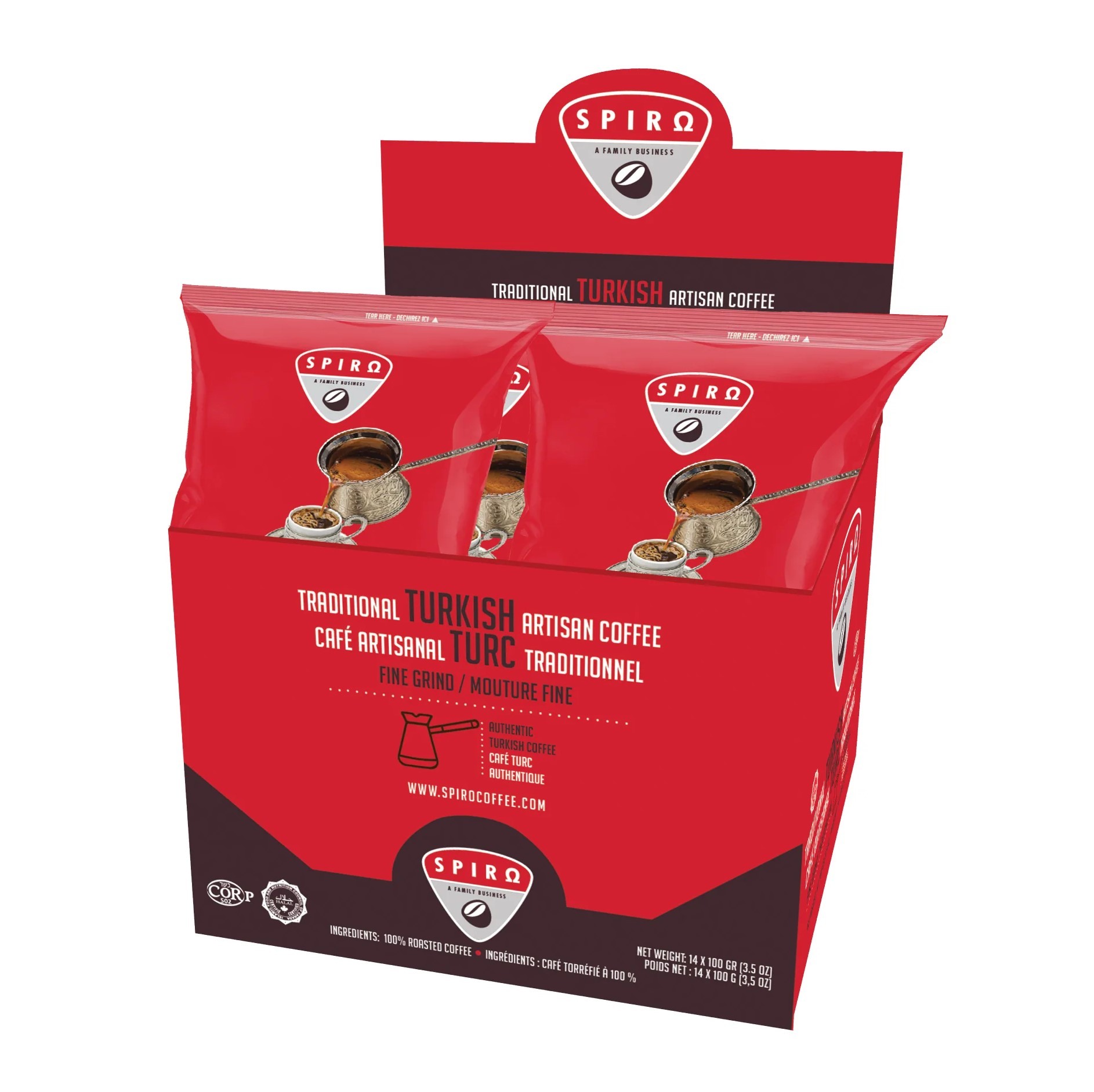 Coffee, Coffeeware & Tools - Espresso Coffee Beans - Spiro Turkish Coffee